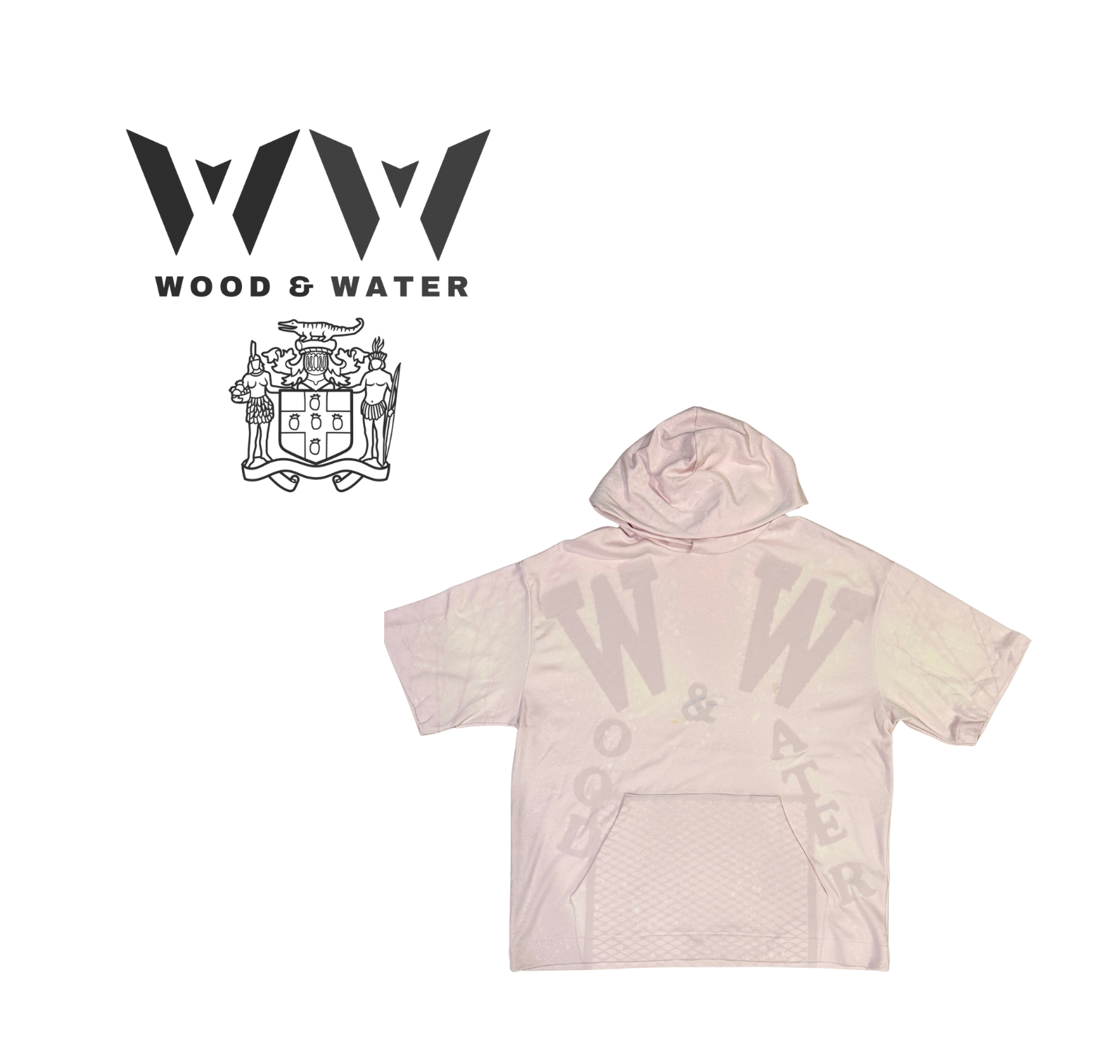Wood & Water - “TWO FACED” Hoodie - Pink – WOOD & WATER
