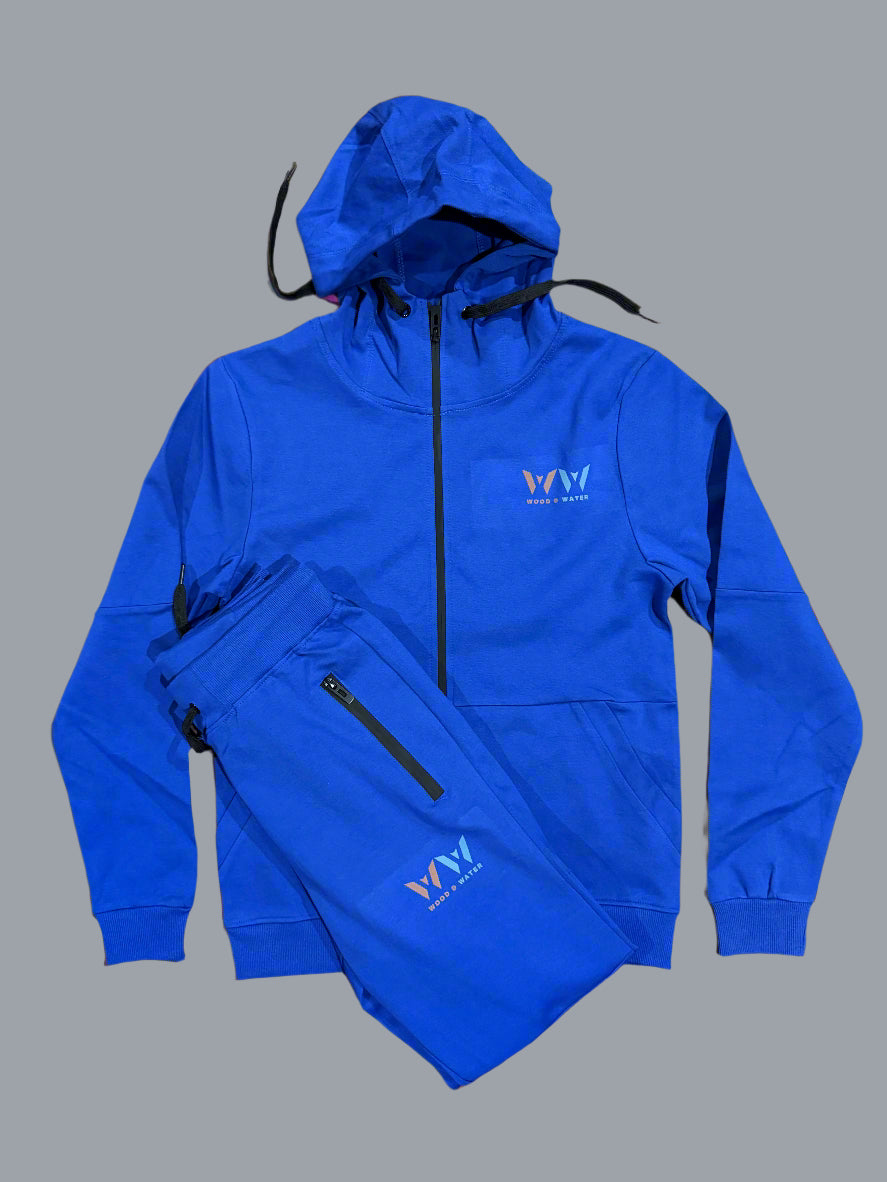 Royal Blue - Tech Fleece Set - Caribbean Iridescent Logo – WOOD & WATER